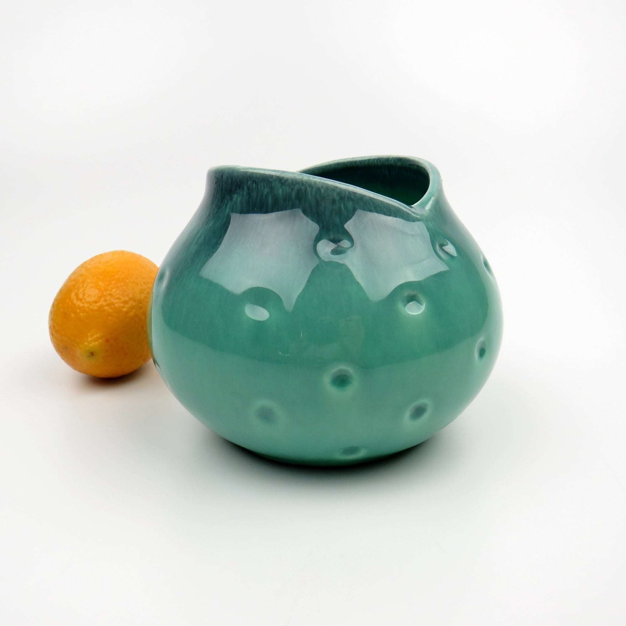Mid Century Modern 1960's Pottery Small Royal Haeger Drip Glaze Dimple ...